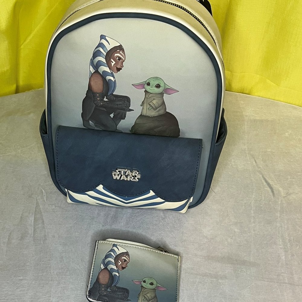 Bioworld Ahsoka Tano And Grogu Mini Backpack And Wall… - Gem